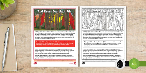 Red Dress Day Primary Activity Sheet