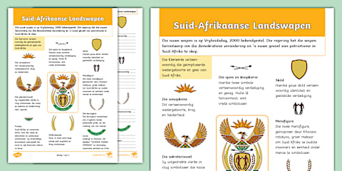 Suid-Afrikaanse Kaartsimbole Plakkate