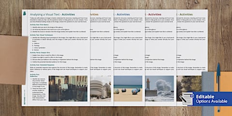 Analysing Visual Techniques English PowerPoint - Literacy