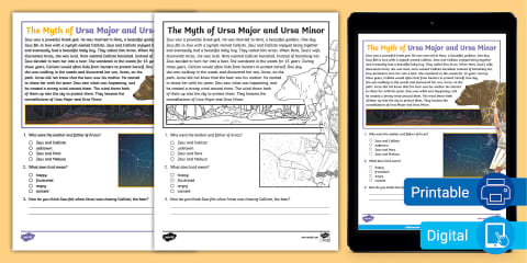 Fourth Grade The Myth of Draco Reading Passage Comprehension Worksheet