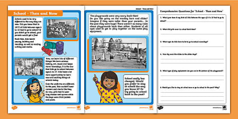 School Comparison - Past and Present PowerPoint