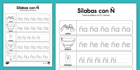 Actividad: Sílabas iniciadas con N