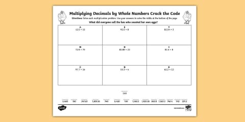 Sixth Grade Multiply Decimals With Grid Guide