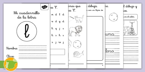 Cuadernillo: Mi libro de la letra L