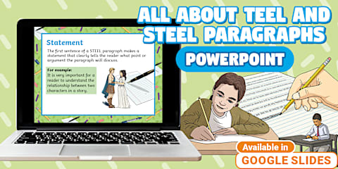 Teaching PEEEL/TEEEL Paragraph Structure PowerPoint
