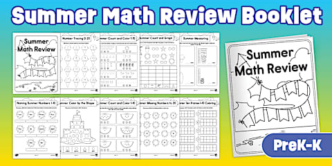 Summer Counting Objects 1-20 Google Slides & PowerPoint for PreK-K