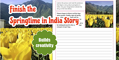 Finish the Lost in the Jungle Story Worksheet