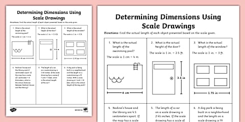 Seventh Grade Finding Area From Scale Drawings Lesson Pack