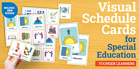 Editable Visual Classroom Schedule
