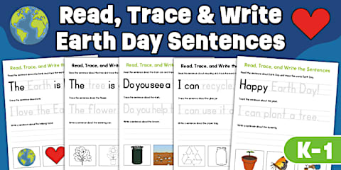 Earth Day Read and Write the Room Worksheet