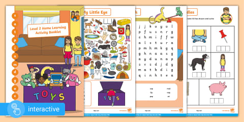 Interactive PDF: Phonics Home Learning Activity Booklet Level 5 Book 3