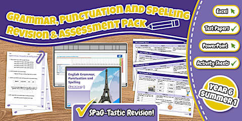Year 4 Summer 2 Grammar, Punctuation and Spelling Revision & Assessment ...