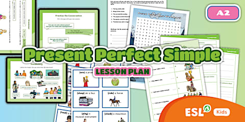 ESL Present Perfect Simple Lesson [Kids, A2]