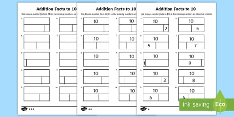 Friends to 10 Rainbow Worksheet