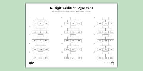 Adding 3-Digit and 1-Digit Numbers Crossing the Tens Boundary Multiple ...