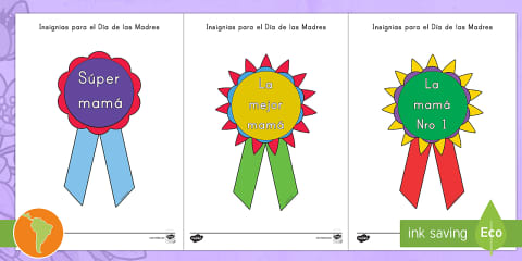 Certificados para colorear: Día de las Madres - Guía de trabajo