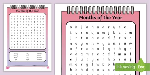 Common Exception Words Year 1 Word Search Pack