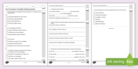 Term 4 Spelling Test - Year 2