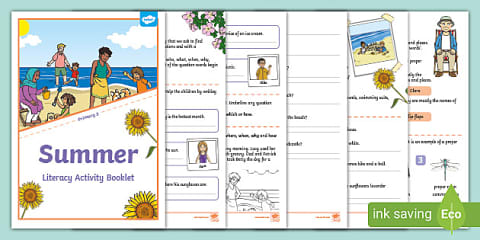 Summer Alphabetical Order Differentiated Activity Sheet