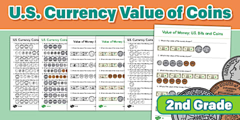 Counting Money: Bills and Coins Interactive Number Mat Activity