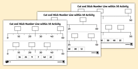 Complete the Number Line up to 100 Maths Worksheet