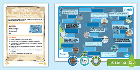 Natural Disasters Leaflet Template