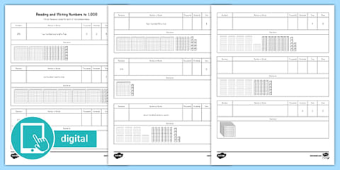Writing Numbers in Words Worksheet