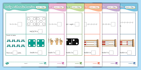 Year 1 Autumn 1 Daily Arithmetic Practice Pack