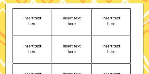 Blank Vocabulary Word Cards | Editable Template