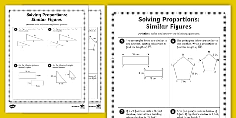 Scale Factor Worksheets