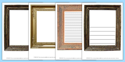 Self-Portrait Frame Templates - Primary Resources