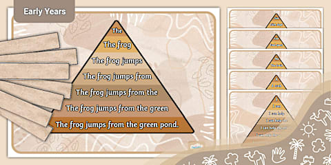 Reading Fluency - Pyramid Sentences Phase 5