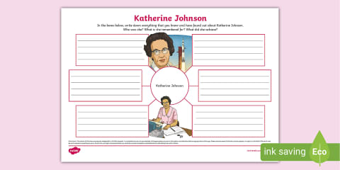 KS2 Katherine Johnson Fact File Template