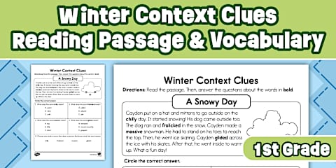 First Grade Context Clues Activity Pack