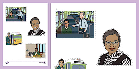Rosa Parks Cut and Paste Timeline Activity