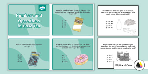 Third Grade Fall Multiplying by 10 Worksheet