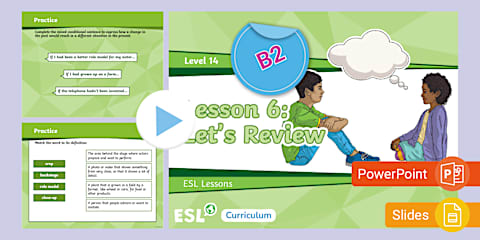 ESL Curriculum Level 14 Lesson 3