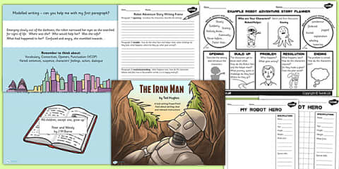 The Iron Man Writing and Activities Sheet Pack