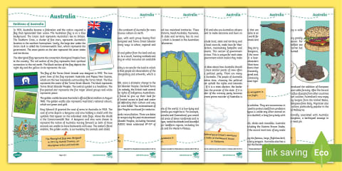 Australia Grid Reference Worksheet