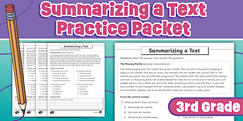 Fifth Grade Summarizing Nonfiction Games, Organizers, and Passages