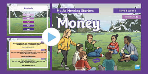 Maths Morning Starters Second Level (b) Term 3 Week 9 PowerPoint