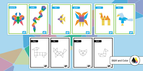 Dinosaur Pattern Block Mats for Learning Shapes, Patterns, and Fine ...