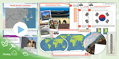 An Introduction to South Korea PowerPoint for 3rd-5th Grade