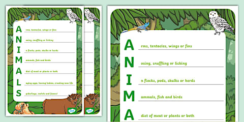 Friendship Acrostic Example Poem and Template - KS2 Writing