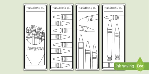 Crayon Writing Template