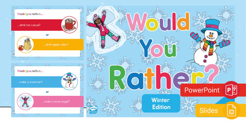 Would You Rather? PowerPoint & Google Slides Game - Fall Edition