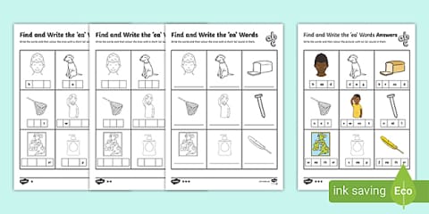 Grade 3 Phonics: ea (bread): Assessment Sheet