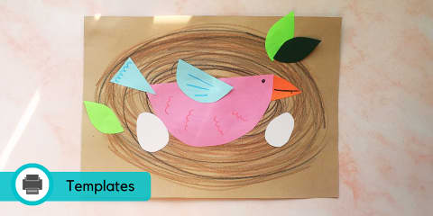 2D Shape Chick Cutting Skills Worksheets
