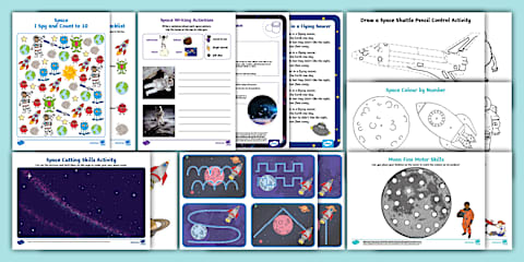 EYFS Space Fine Motor Skills Pack