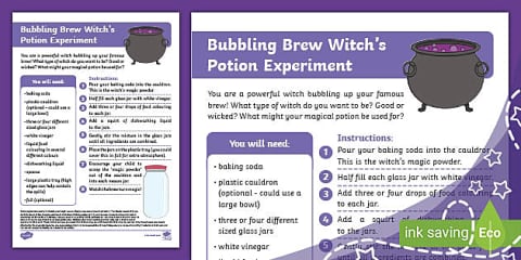 Making a Potion Folding Sequencing Template